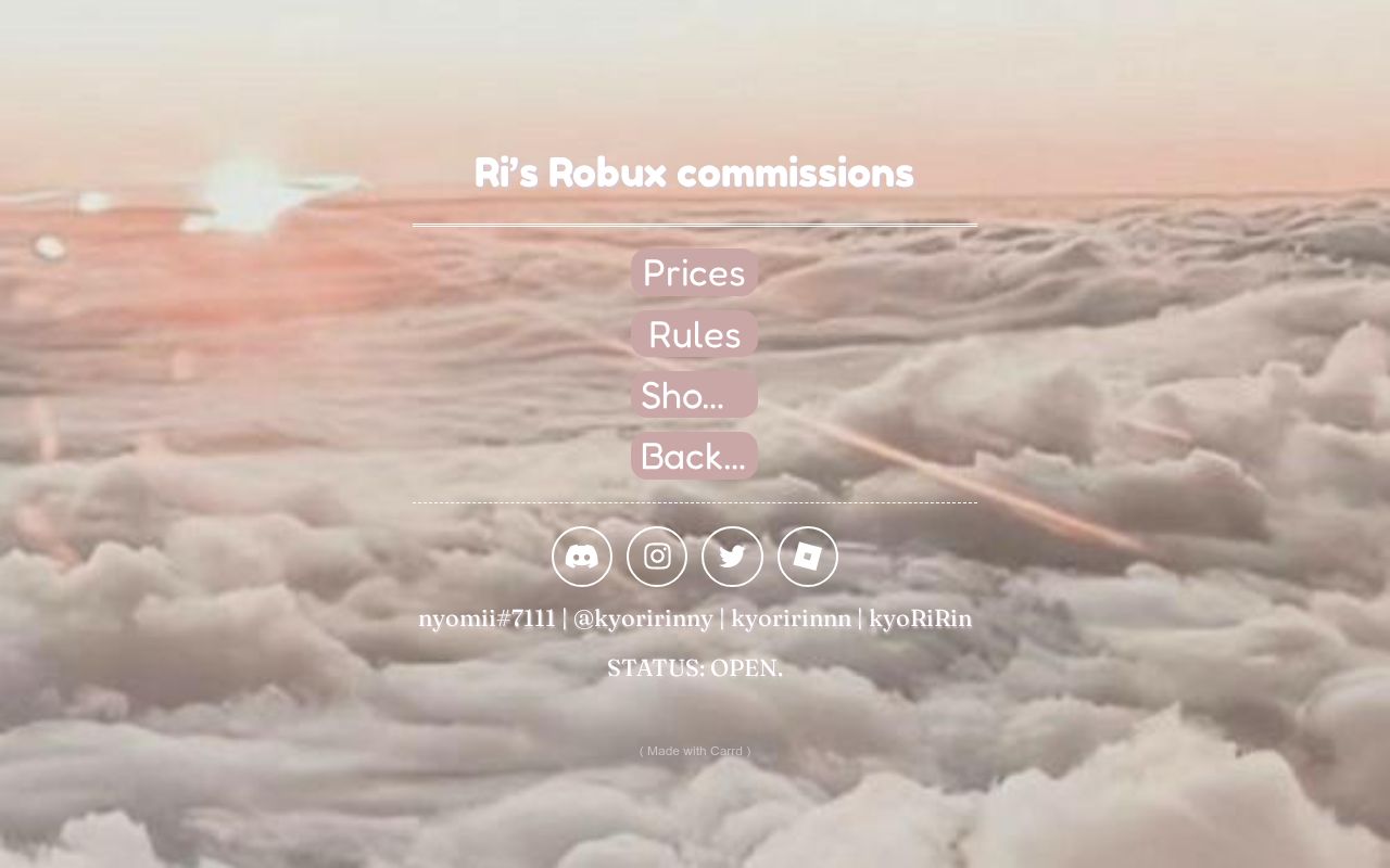 Ri's robux commissions!